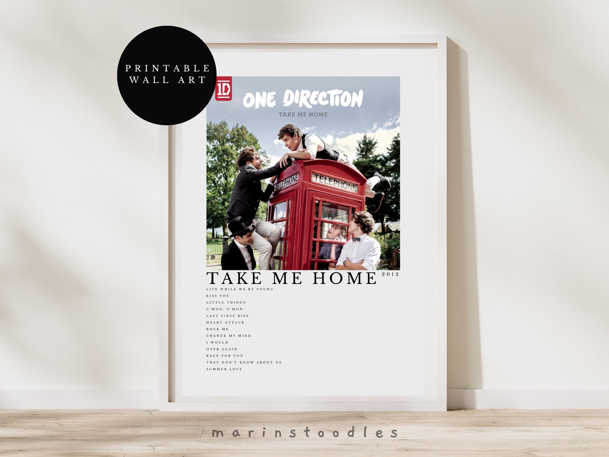 One Direction Poster Take Me Home