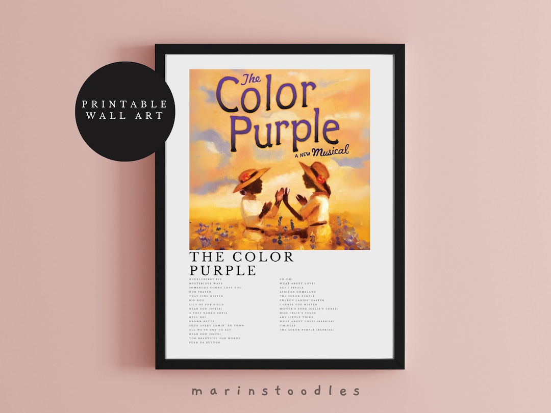 The Color Purple the Musical Poster Digital Print the Color Purple the ...