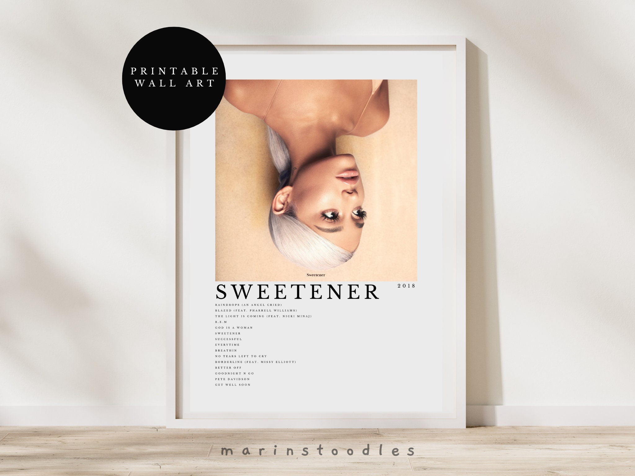 Ariana Sweetener Poster - Sweetener Album Poster sold by Lovely Shampoo ...