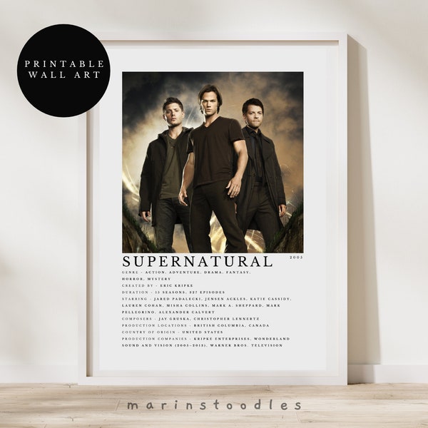 Supernatural Poster - Etsy