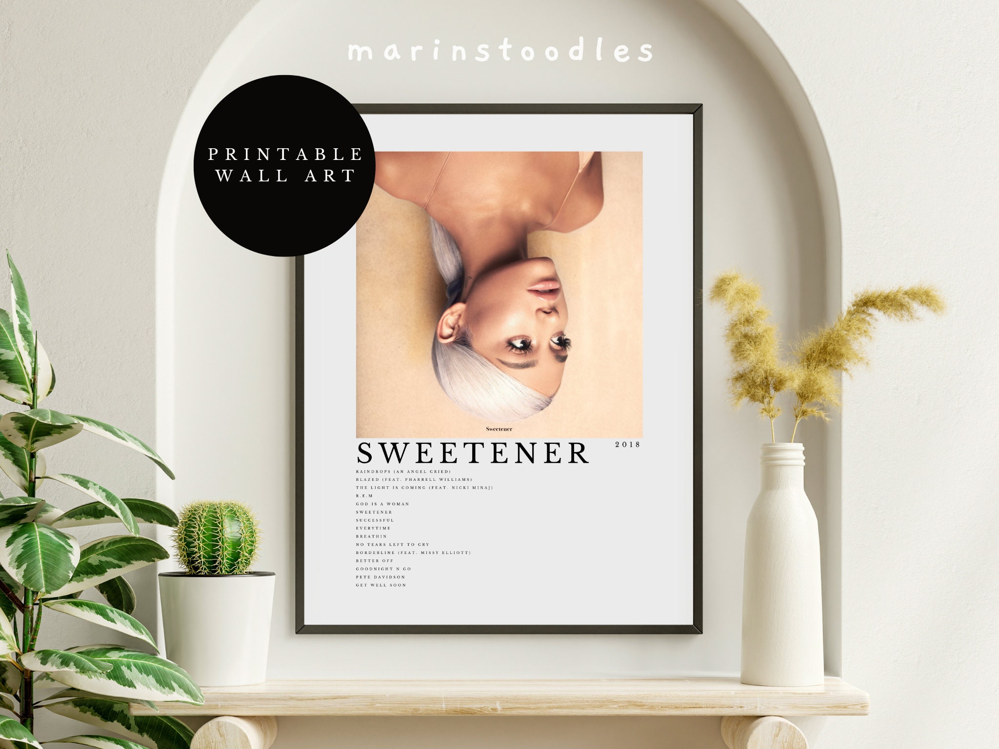 Ariana Sweetener Poster - Sweetener Album Poster sold by Lovely Shampoo ...