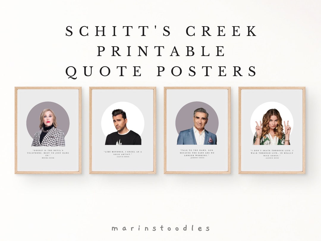 Schitt S Creek Quote Posters Schitt S Creek Print Etsy Australia