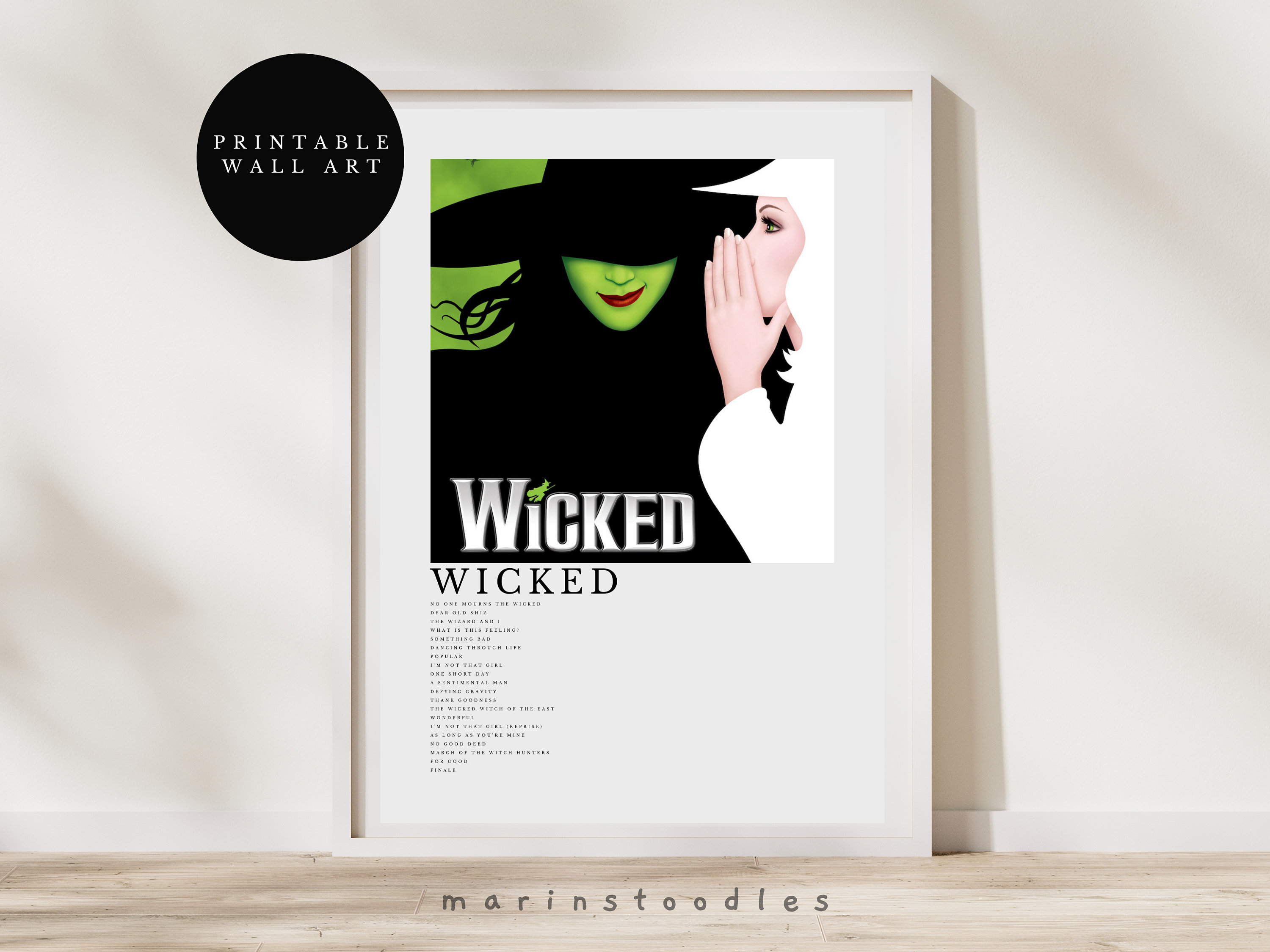 Wicked Printable Poster