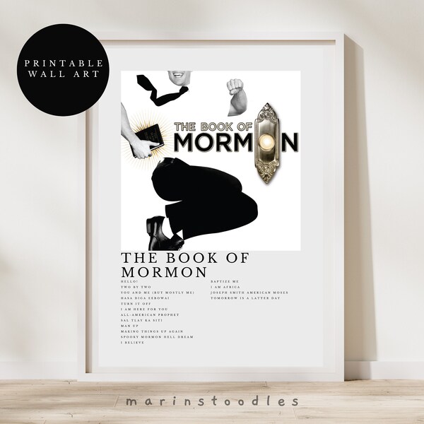 Book of Mormon Musical Poster - Etsy