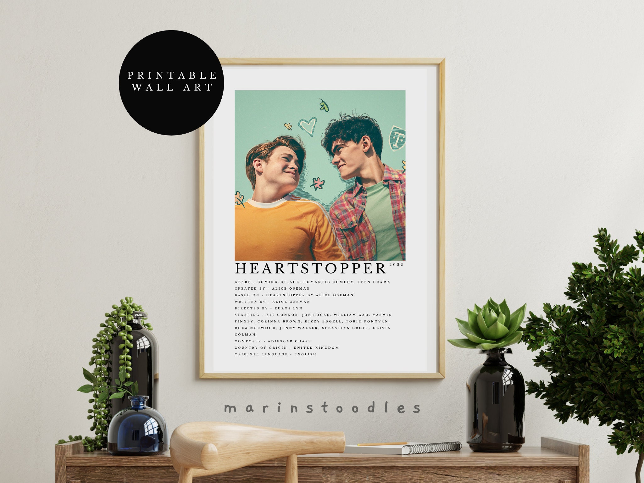 Heartstopper Poster - Heartstopper Print - TV Poster - TV Show Poster ...