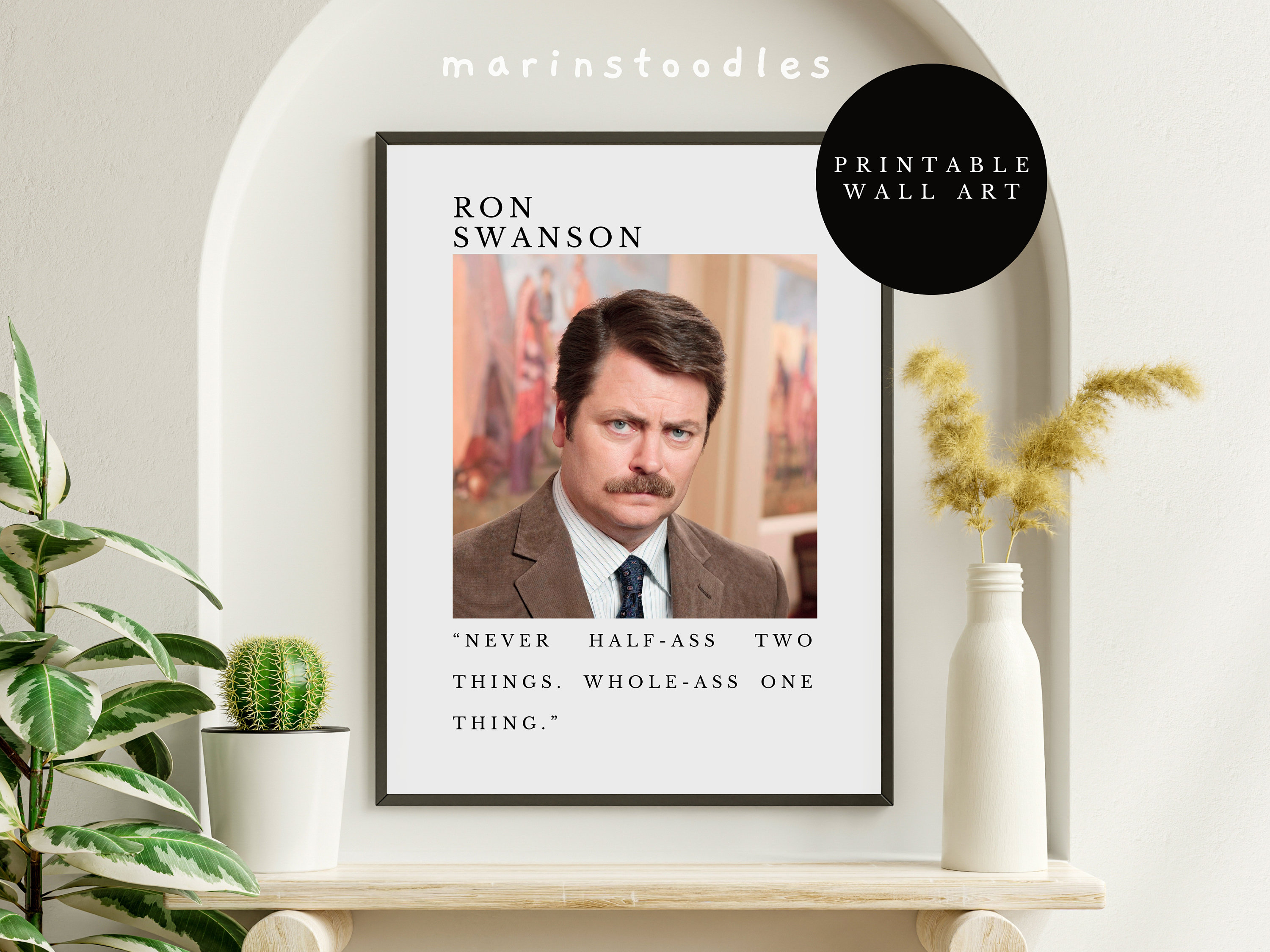 Ron Swanson Quote Poster - Parks And Rec TV Show Designed & Sold By ...