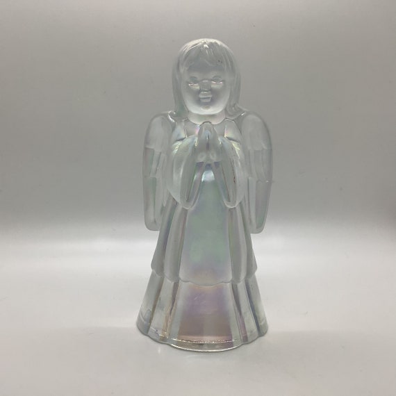 Vintage Fenton Iridescent Glass Angel Figurine - Etsy