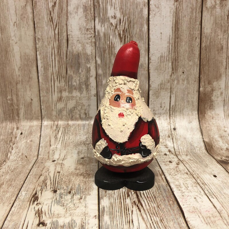 Santa Gourd - Etsy