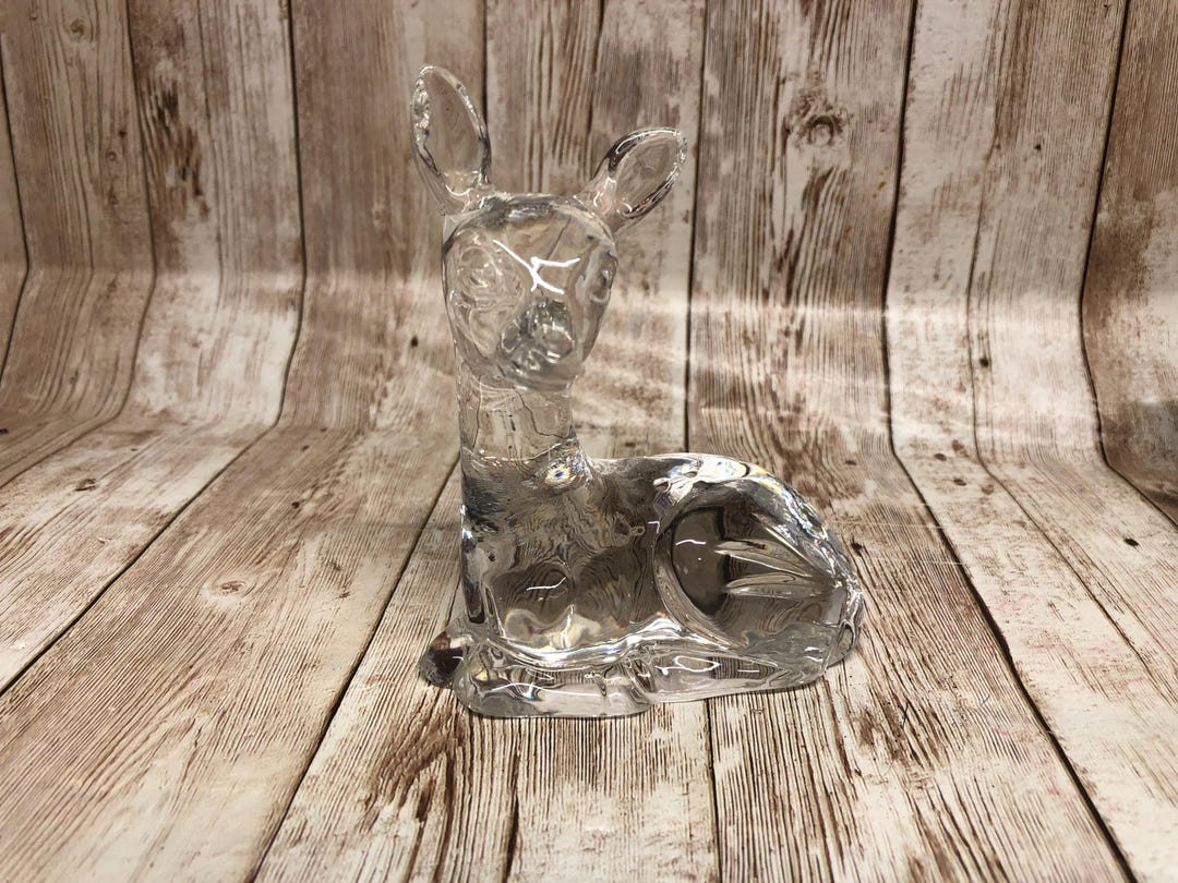 Vintage Waterford Crystal Deer Figurine - Etsy