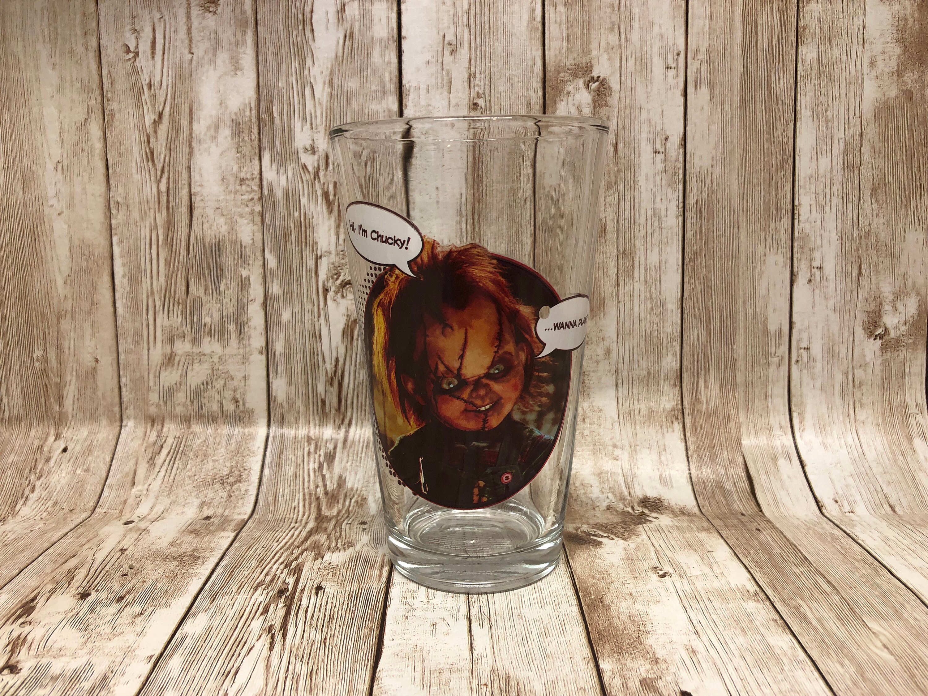 Vintage Chucky Drinking Glass - Etsy