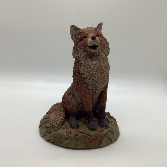 Vintage Tim Wolfe scrap Fox Figurine - Etsy
