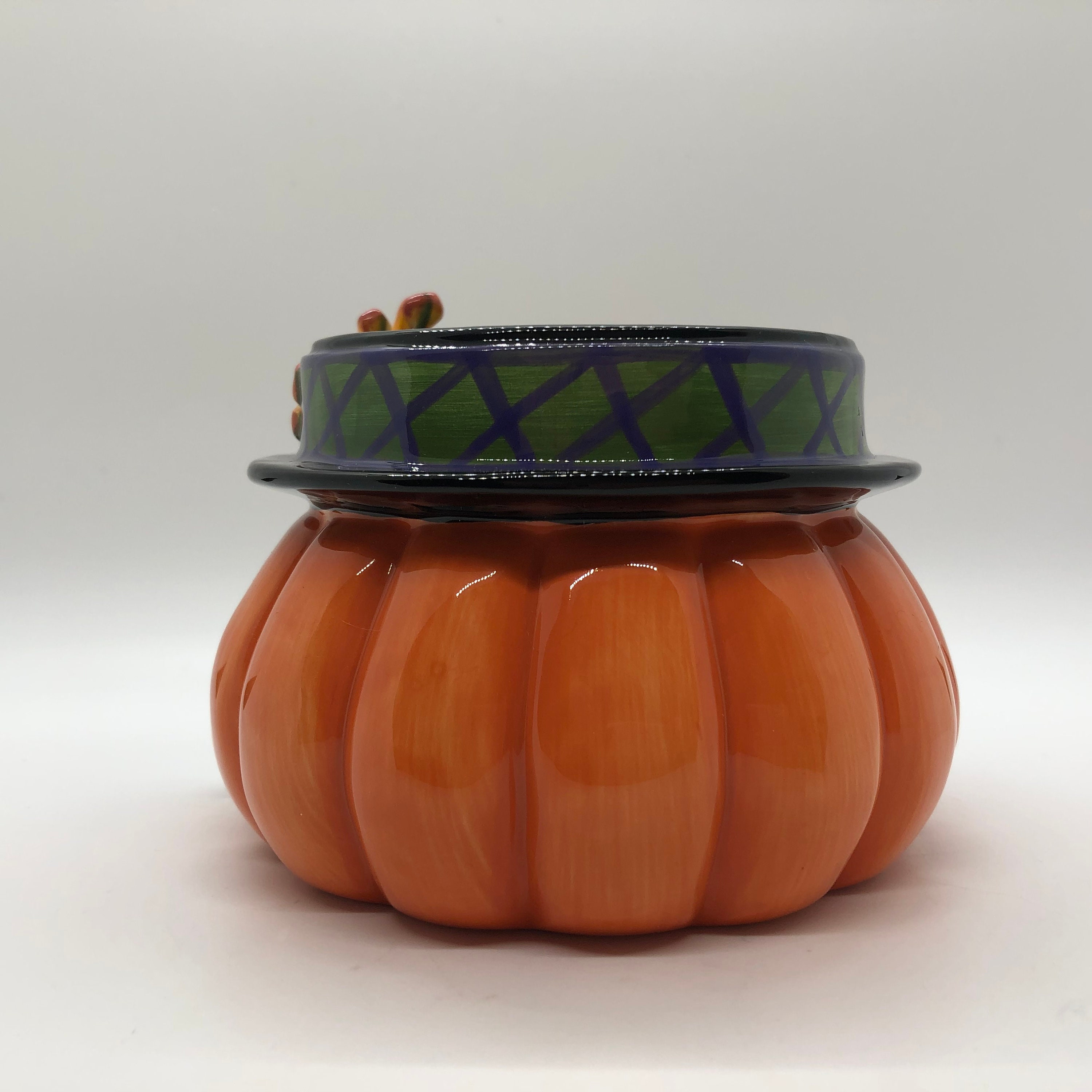 Vintage Fitz and Floyd derby Pumpkins Pillar Candle Holder - Etsy