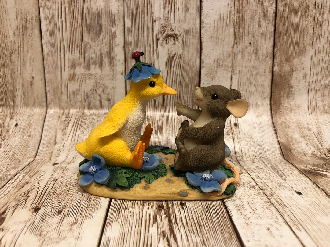 Vintage Fitz and Floyd Charming Tails you Quack Me Up Mouse and Duck ...