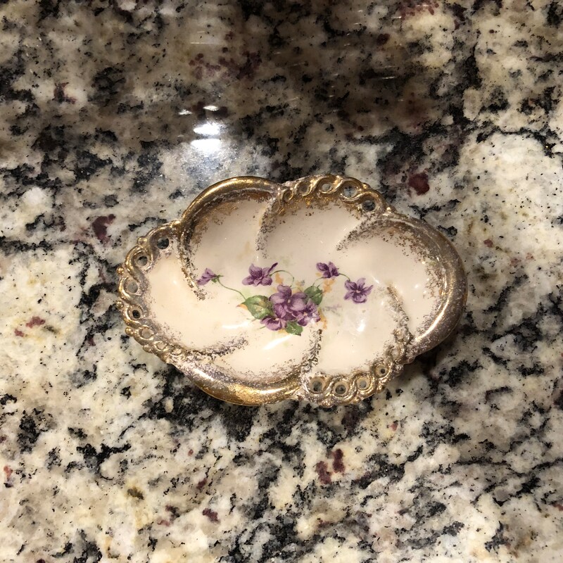 Vintage Violet Dish - Etsy