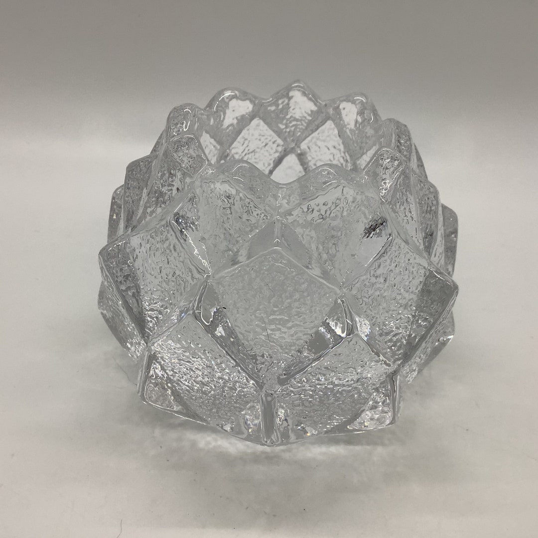 Orrefors Swedish Firefly Artichoke Glass Candle Holder - Etsy
