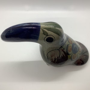 Vintage Large Mexican Pottery Toucan Bird Figurine - Etsy