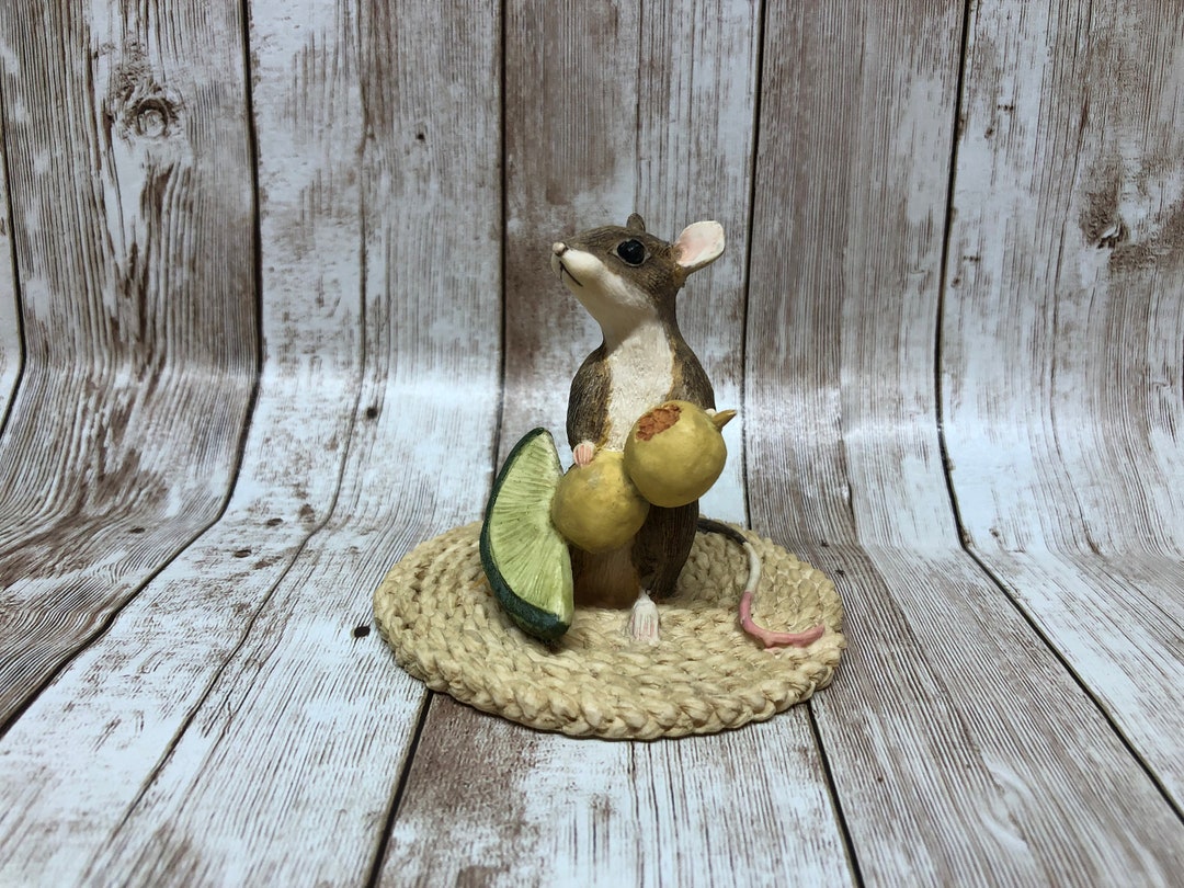 Vintage After the Party Mouse With Olives and Lime Figurine - Etsy
