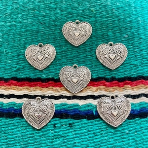 Western Heart Concho Charms - Etsy
