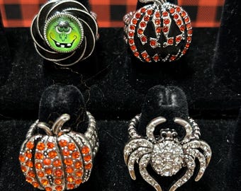 Halloween Pumpkin Ring Witchy Rings Gothic Spooky Jewelry - Etsy