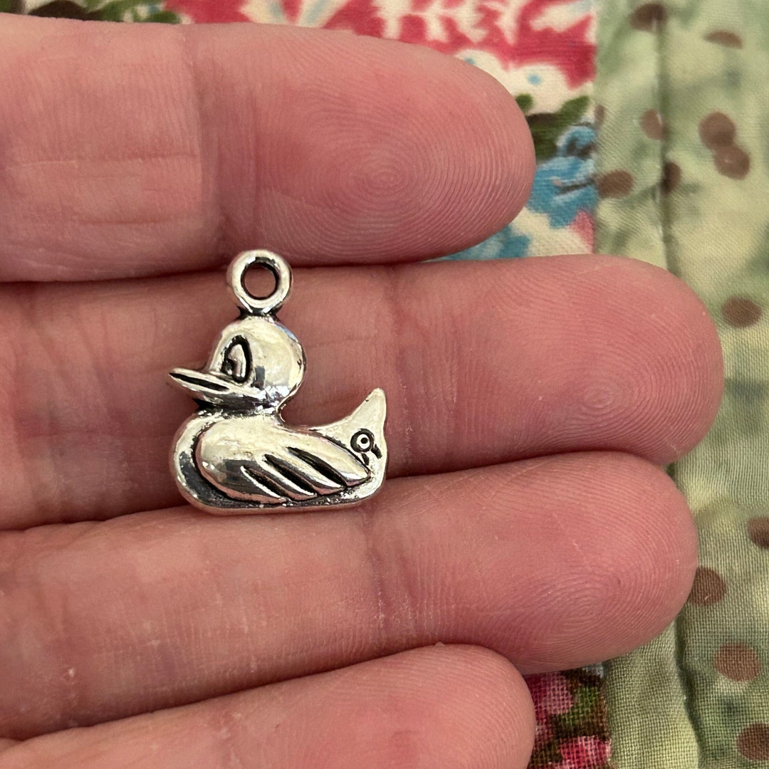 Cute Duck Charms (6 or 12 Charms) Rubber Duckie Charms - Etsy