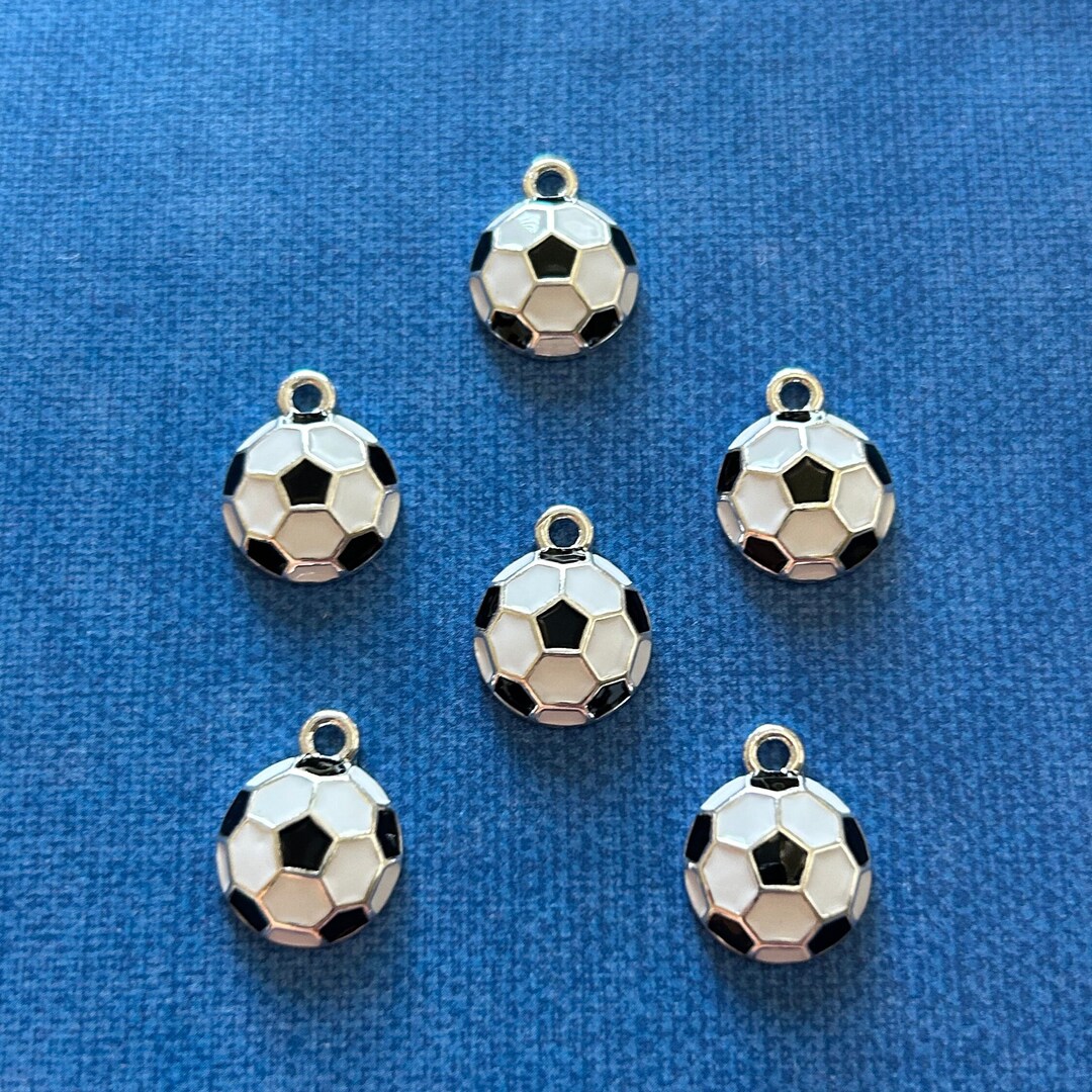 Soccer Ball Charms (6 or 12 Charms) Soccer Charms - Etsy