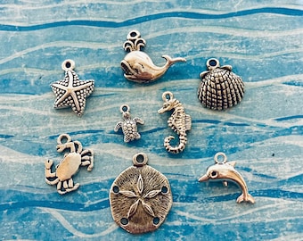 Sea Life Charms - Etsy