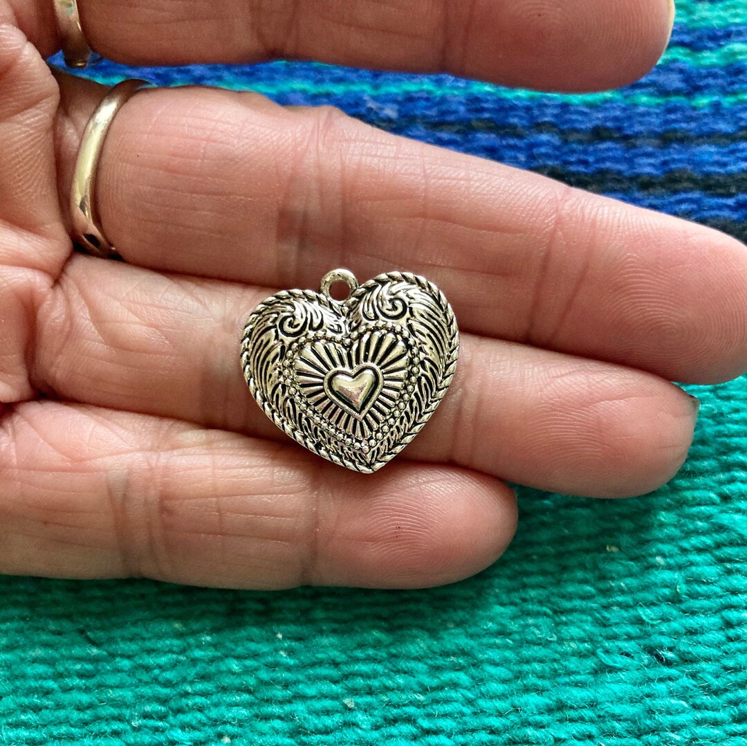 Western Heart Concho Charms - Etsy