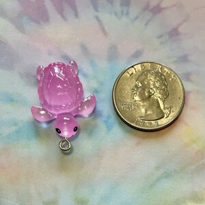 Cute Sea Turtle Charms (4 Charms) Resin Sea Turtle Charms - Etsy