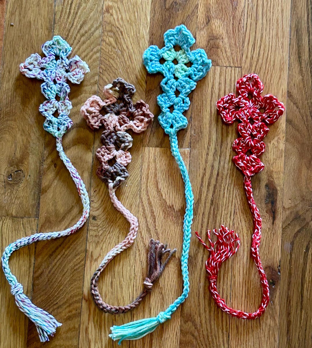 Crocheted Cross Book Marker, Faith Book Marker - Etsy
