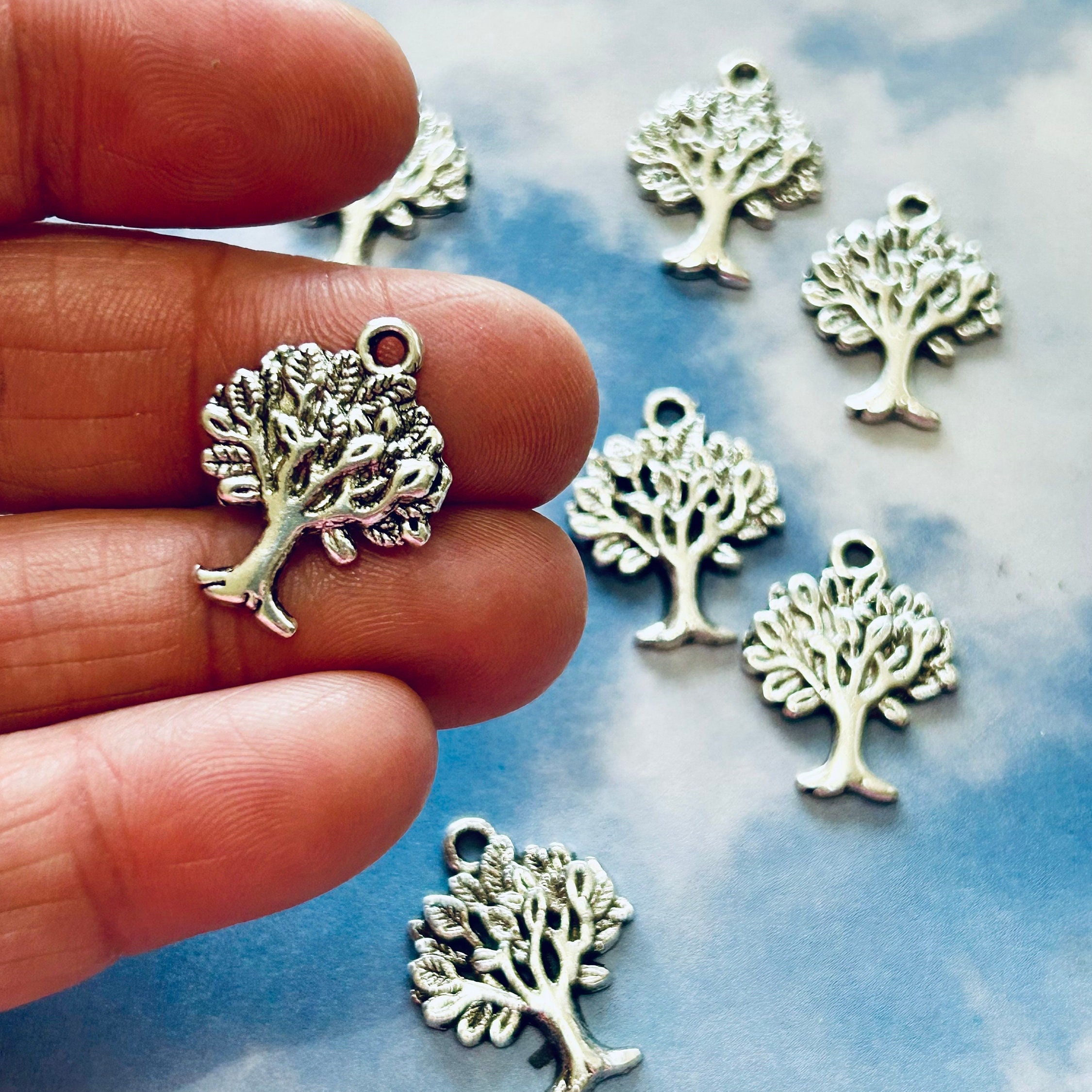 Tree Charms (6 or 12 Charms) Family Tree Charms - Etsy
