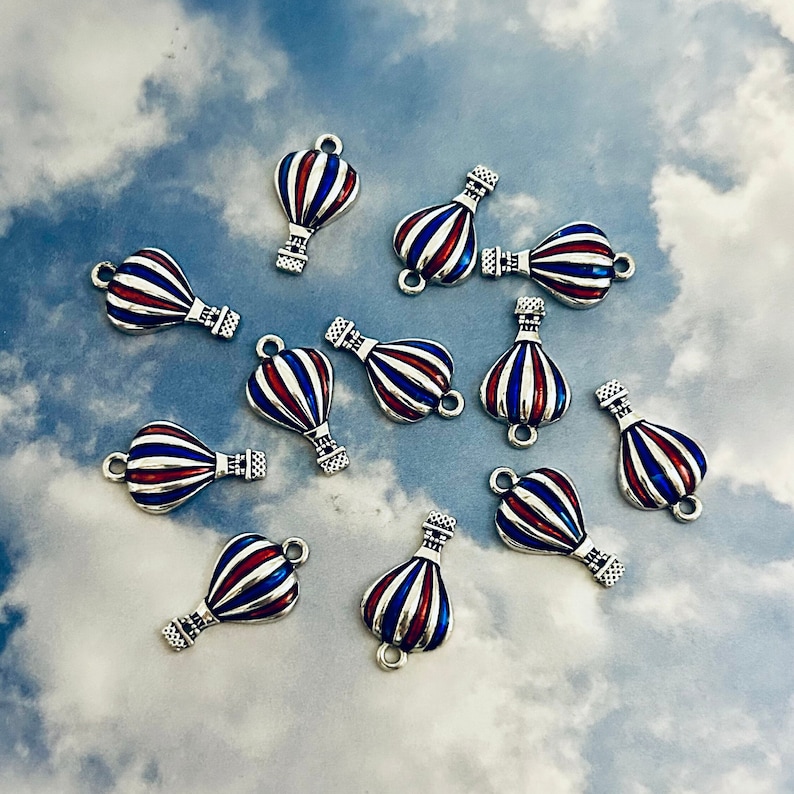 Hot Air Balloon Charms (6 or 12 Charms) Balloon Charms - Etsy