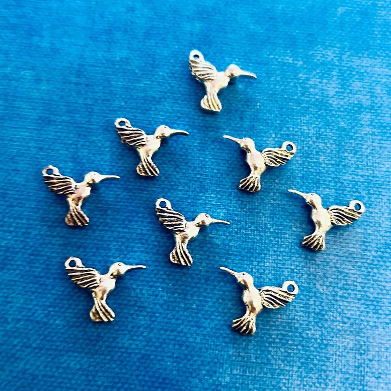 Hummingbird Charm - Etsy