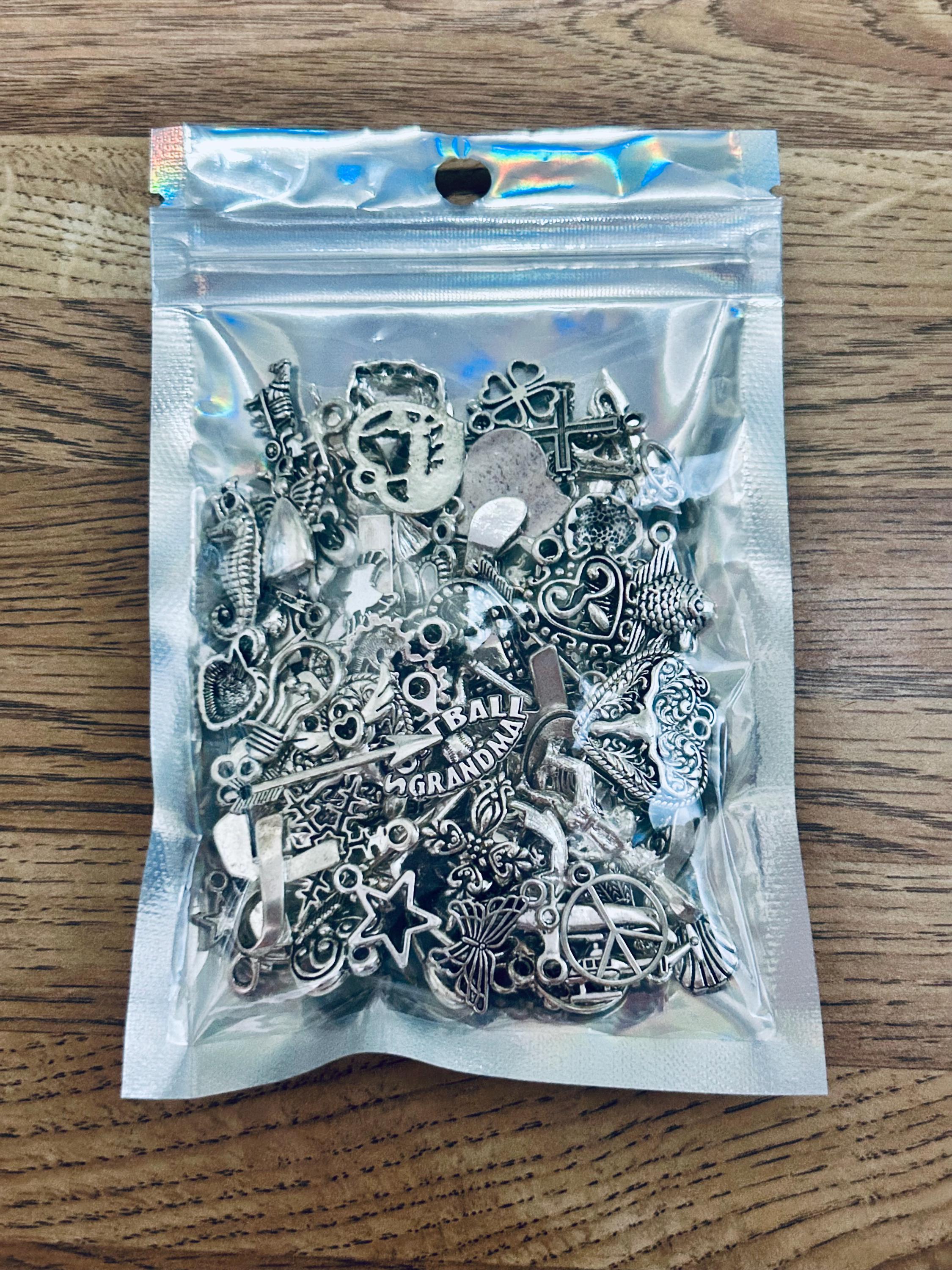 100 Silver Charms, Random Silver Charms, Bulk Silver Charms, Assorted ...