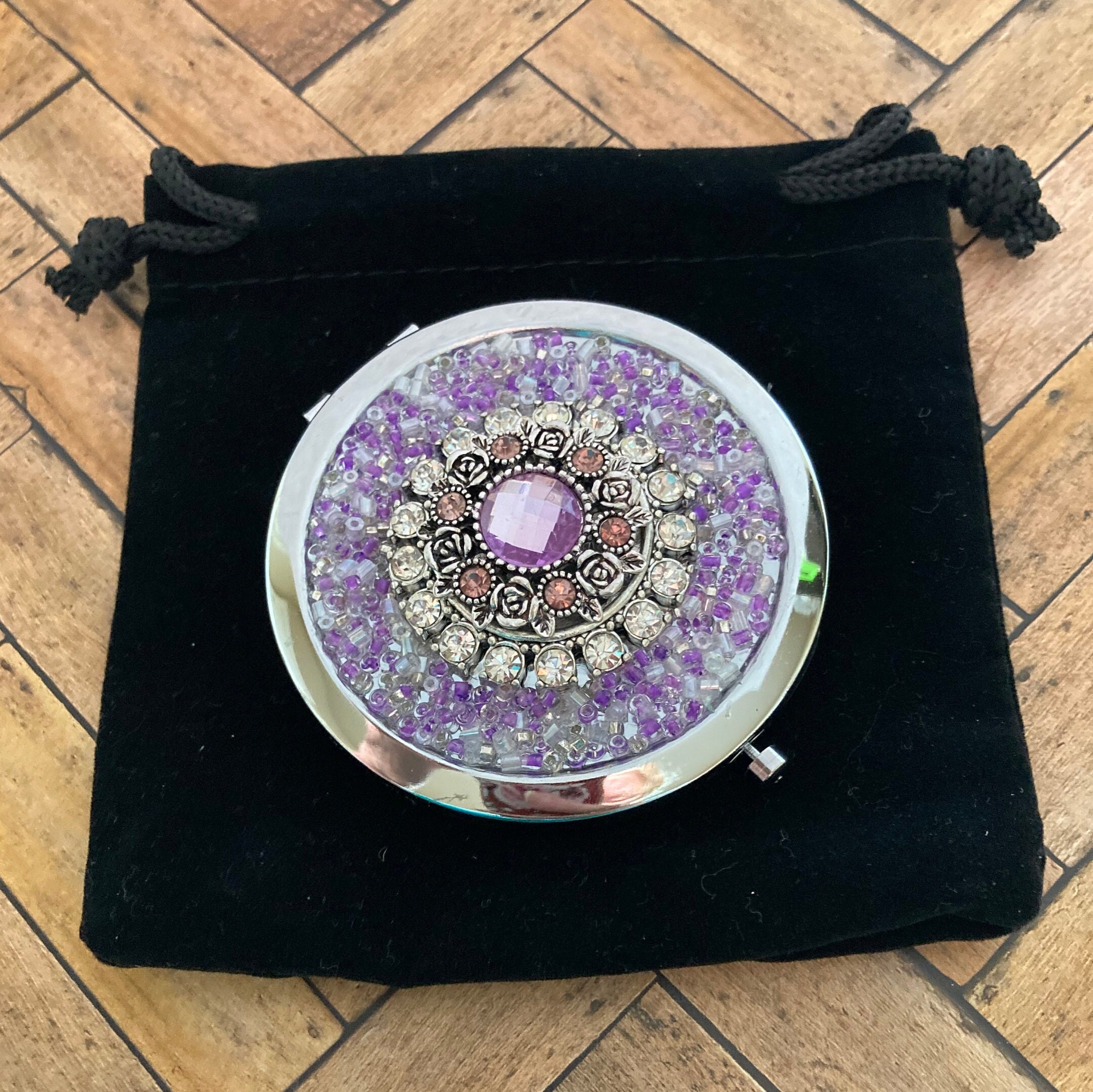 Princess Crown Embellished Compact Mirror - Etsy