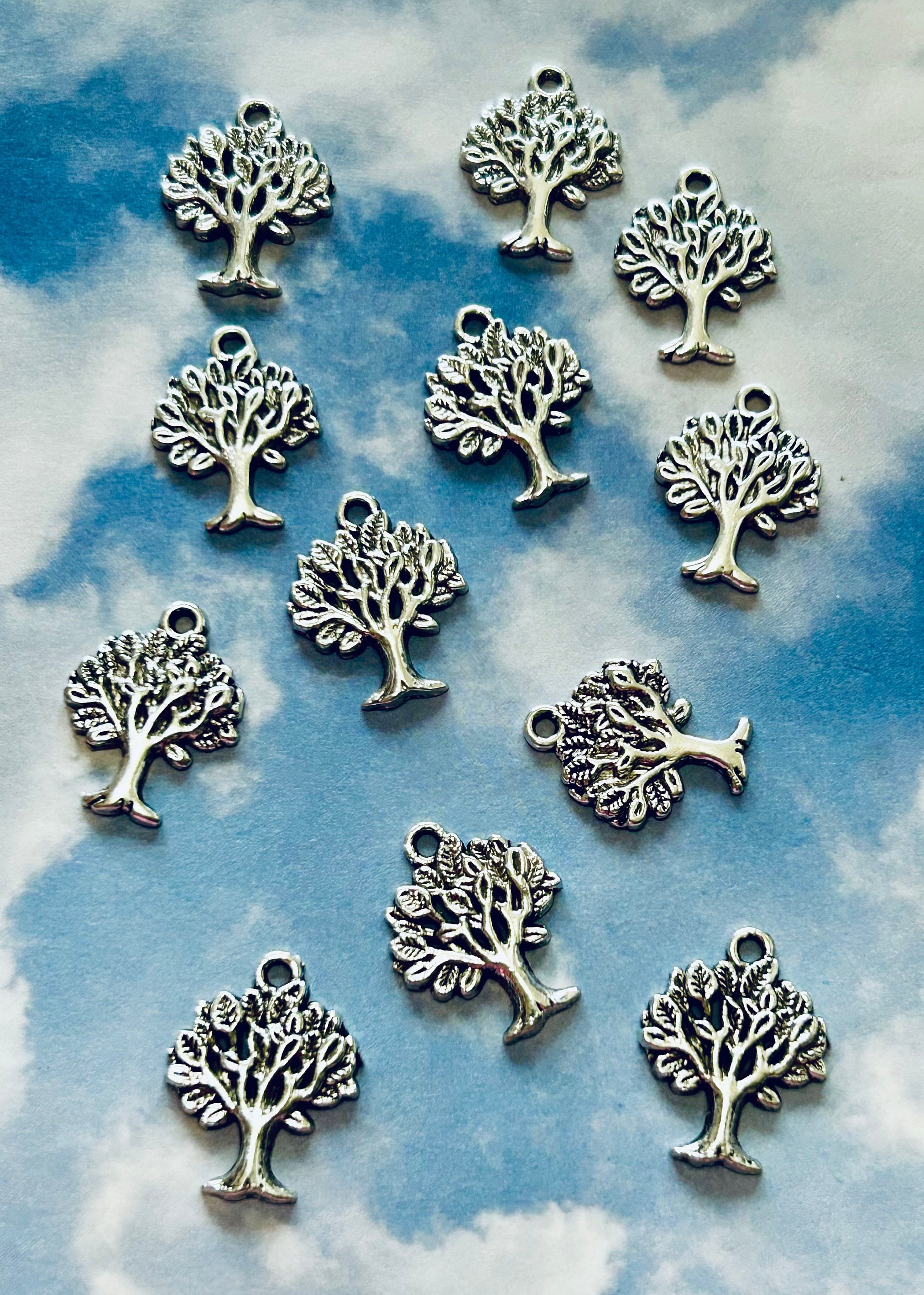 Tree Charms (6 or 12 Charms) Family Tree Charms - Etsy