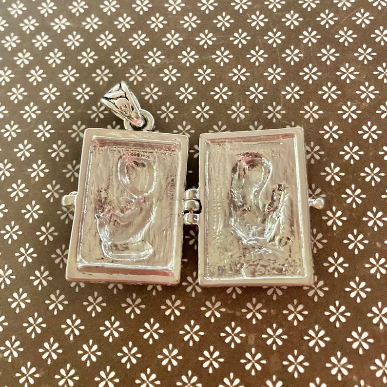 Large Prayer Box Pendant Prayer Box Charm - Etsy