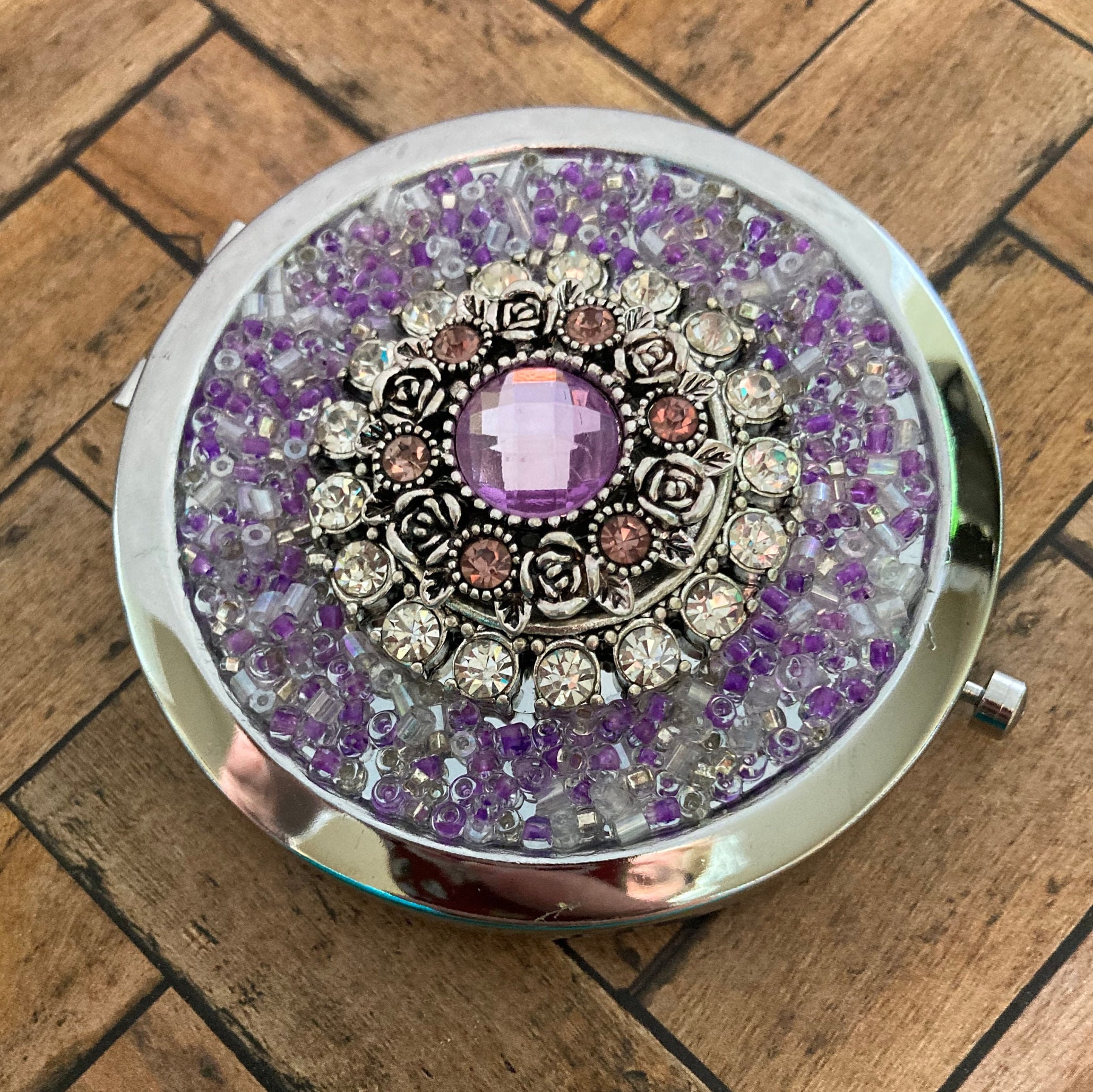 Princess Crown Embellished Compact Mirror - Etsy