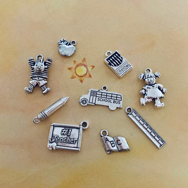 School Charms - Etsy
