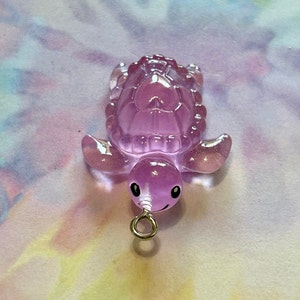 Cute Sea Turtle Charms (4 Charms) Resin Sea Turtle Charms - Etsy