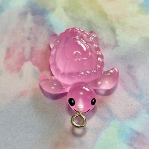 Cute Sea Turtle Charms (4 Charms) Resin Sea Turtle Charms - Etsy