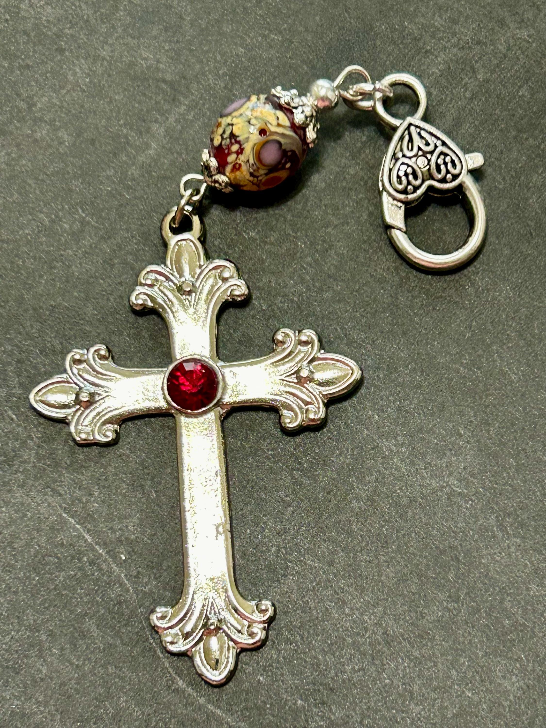 Large Cross Zipper Pull, Bible Bag Clip, Cross Purse Clip - Etsy