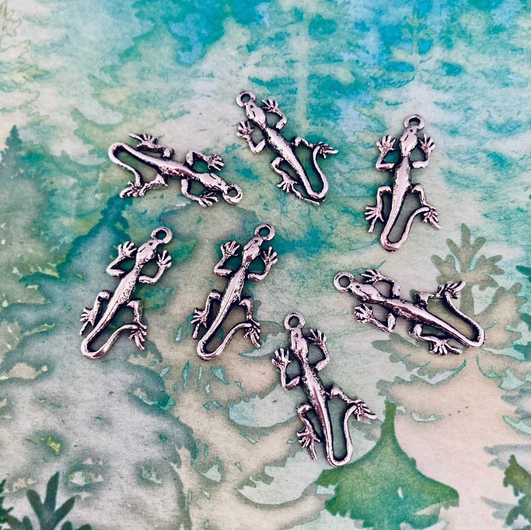 Lizard Charms, 8 Pieces - Etsy
