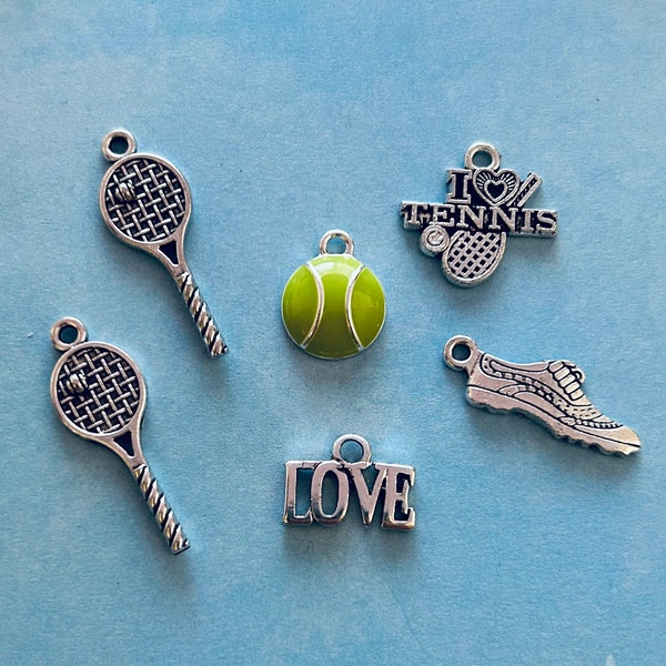 Tennis Charm - Etsy