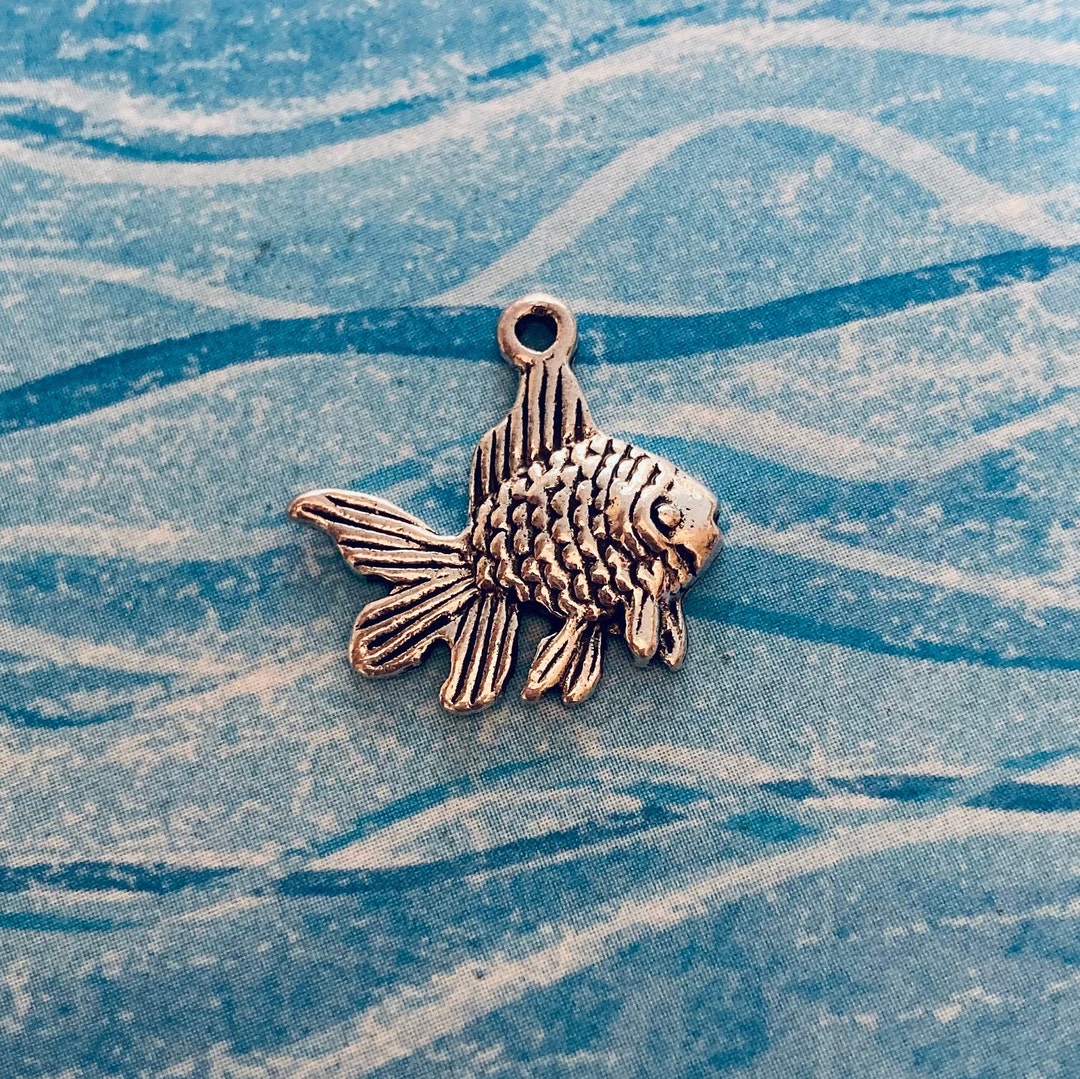 Gold Fish Charms 6 Charms Tropical Fish Charms - Etsy