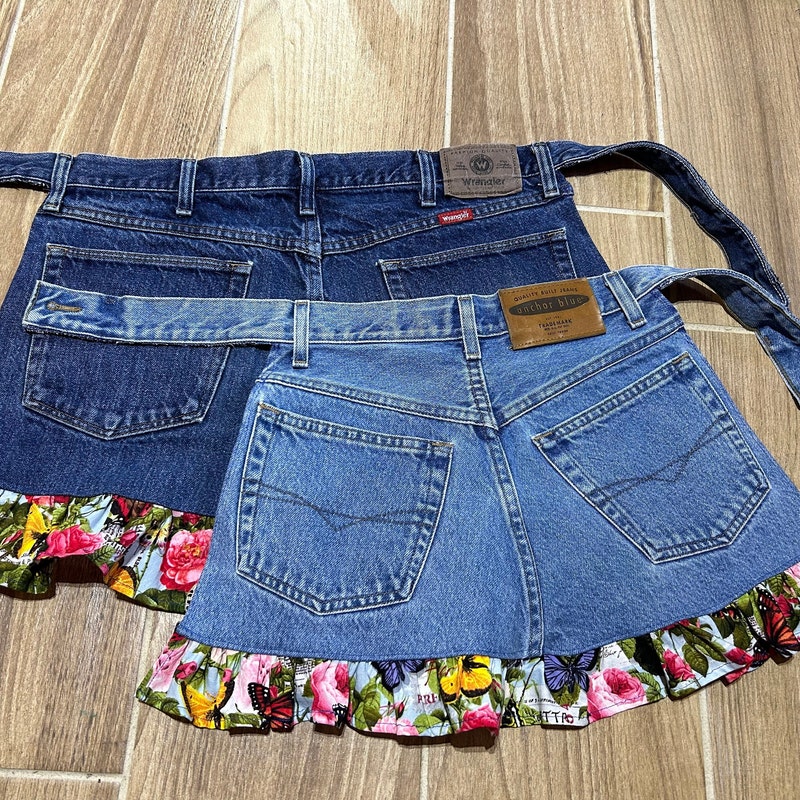 Jean Apron - Etsy