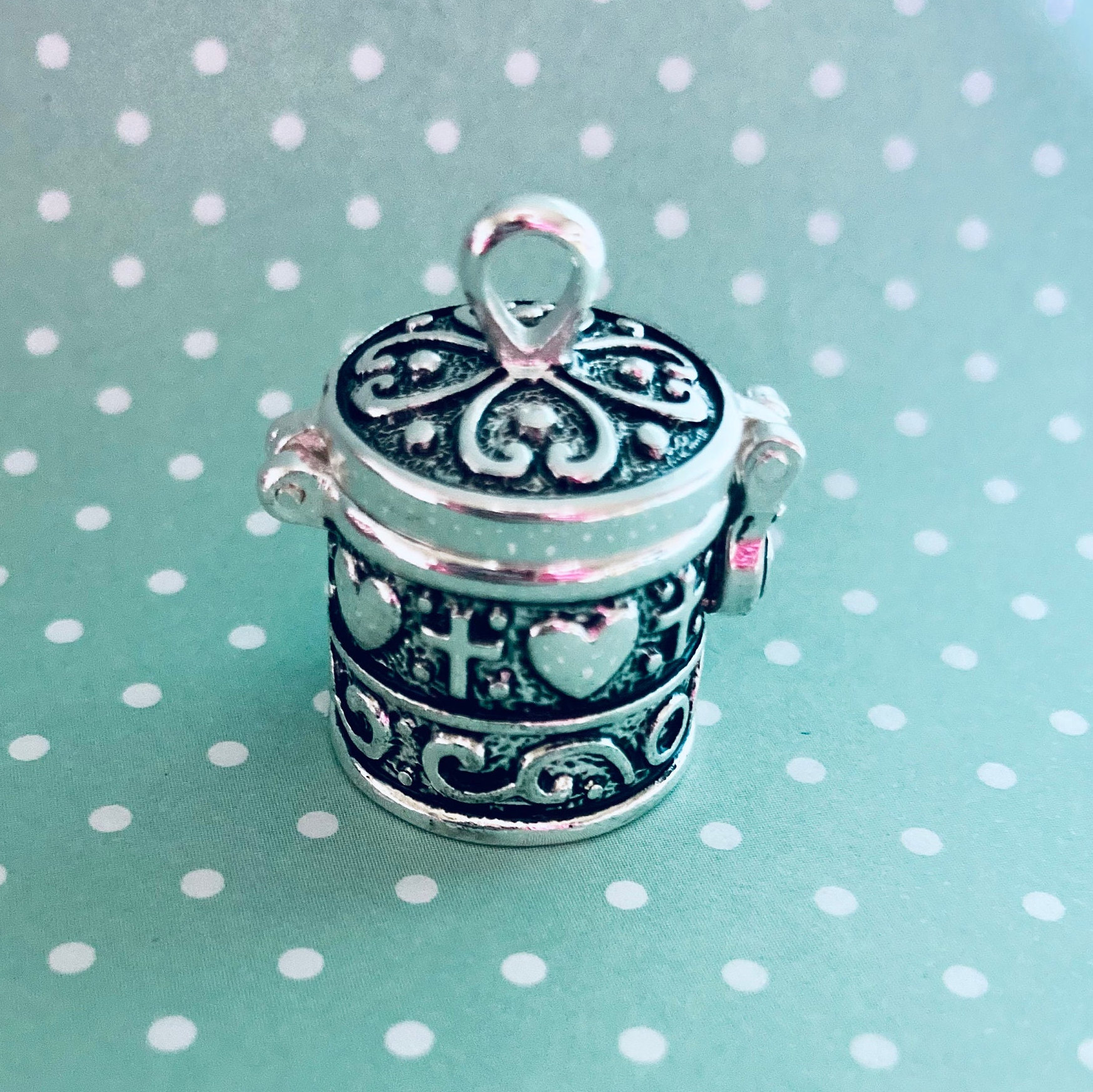 Large Prayer Box Pendant Prayer Box Charm - Etsy