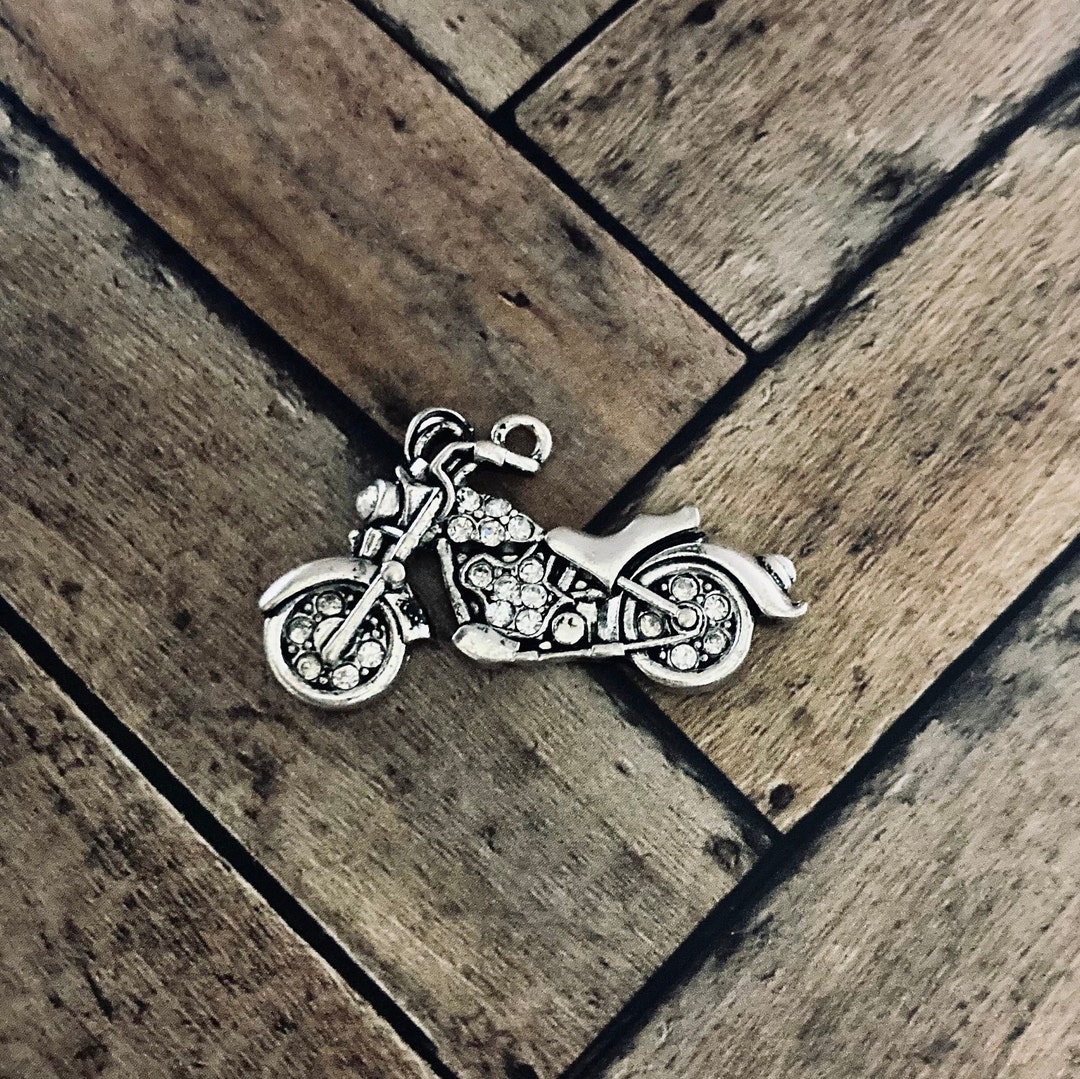 Large Motorcycle Charm (1 Charm) Biker Charms - Etsy