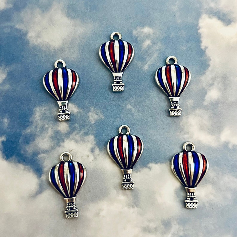 Hot Air Balloon Charms (6 or 12 Charms) Balloon Charms - Etsy
