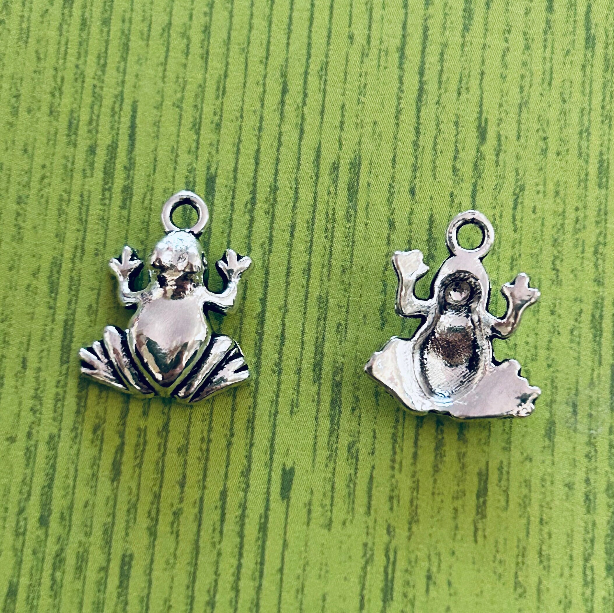 Frog Charms (6 or 12 Charms) Toad Charms, Reptiles Charms - Etsy