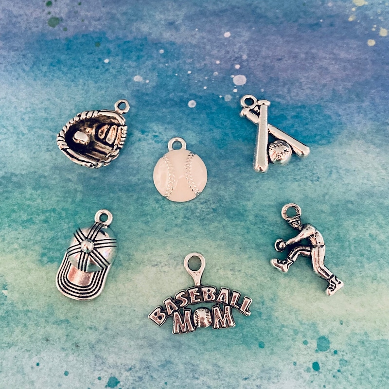 Baseball Charms - Etsy